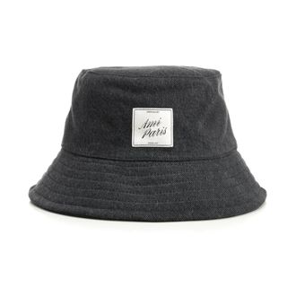 Ami Denim Bucket Hat - - Accessories - unisex - Schwarzk - 56 CM