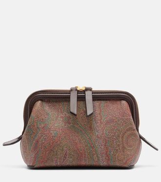Etro Pochette Arnica en toile jacquard