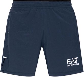Emporio Armani Emporio Armani Ea7, Homme, Shorts, Bleu, Taille: M Logo Shorts