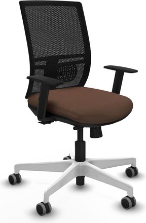 Piqueras y Crespo Home Office Ambossessel mit 1D-Armen, h&ouml;henverstellbare Lendenwirbelst&uuml;tze, ausgestattet mit Syncro/Traslack und Schneidschaum, mit Rollen von 65 mm, 