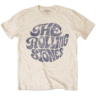 THE ROLLING STONES Herren Vintage 70 Logo Short Sleeve T-Shirt Gr. XX-Large, Beige