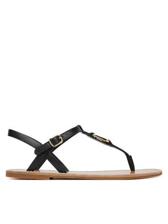 Tommy Hilfiger Sandalen Leather Thong Sandal FW0FW09127 Schwarz