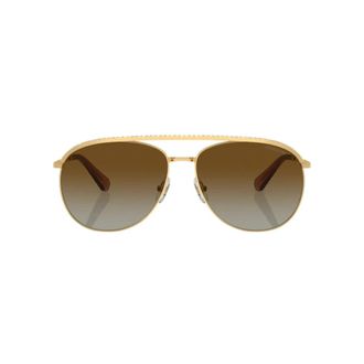 Swarovski Swarovski Sonnenbrille Damen 0Sk7005 Aviator Gold Polar Gradient Brown 4004T5 58 - - Accessories - Damen - Gelb - ONE SIZE