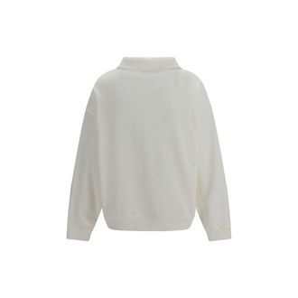 Brunello Cucinelli Womens White Cotton Sweatshirt Clothing