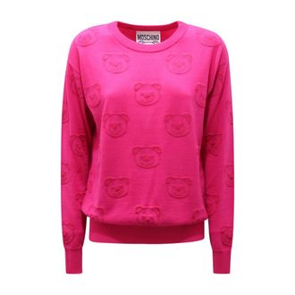 Moschino E V0922 5501 Maglione Over Sweater - - Knitwear - Damen - Rosa - XS