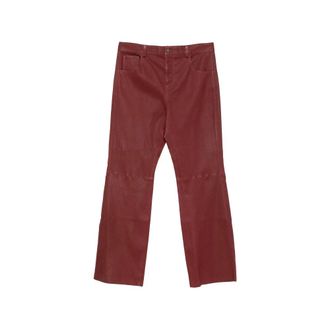 Amiri Vintage Cut Lederhose - - Trousers - Herren - Rot - M