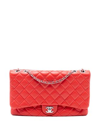 Chanel 2014 Jumbo Quilted Calfskin Tender Touch Flap shoulder bag - Rouge