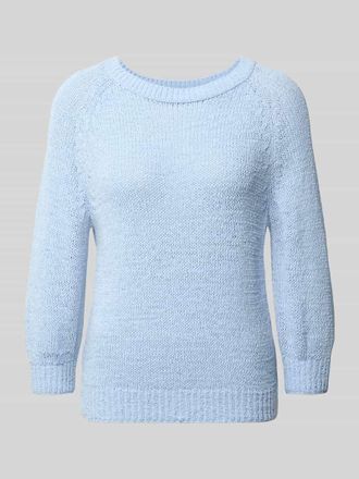Monari Strickpullover mit Rundhalsausschnitt und 3/4-Arm