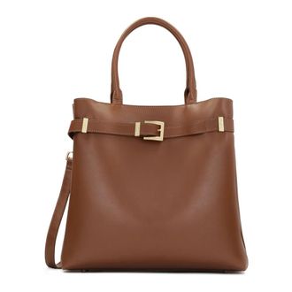 Kazar Braune Ledertasche mit Schnalle - - Bags - Damen - Braun - ONE SIZE