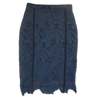 Msgm Scallop-Hem Pencil Skirt Size S