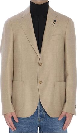 Lardini Homme, Vestes, Beige, Taille: XL Blazer Tailleur Crois&eacute; Deux Boutons