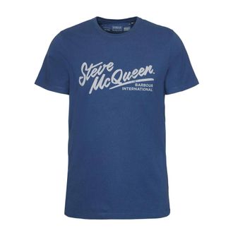 Barbour Strike T-Shirt - - Tops - Herren - Blau - M