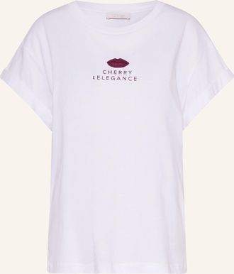 Rich & Royal T-Shirt Boyfirend Mit Schmucksteinen weiss