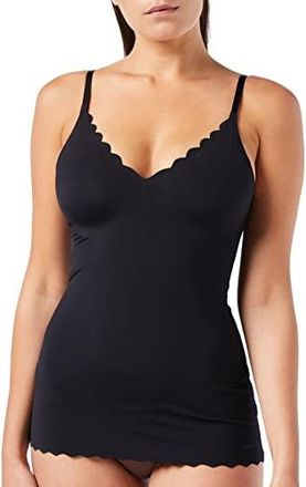 Skiny Damen Spaghettishirt herausnehmbare Pads Micro Essentials Maillot De Corps, Black, 42 Femme