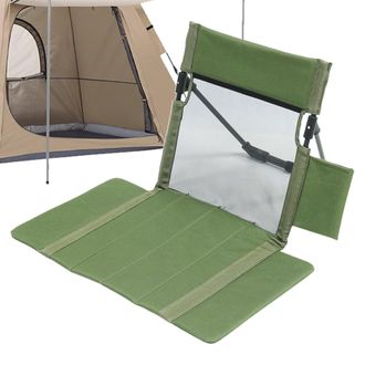 Generic Stadionsitz - Klappstuhl zum Aufhellen, kompakte Rückenlehne, ergonomischer gepolsterter Gartensitz, tragbare Camping-, Picknick-, Liegestuhl für Reis