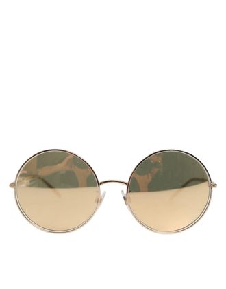 Dolce & Gabbana Womens Gla1452 Gold Metal Round Sunglasses