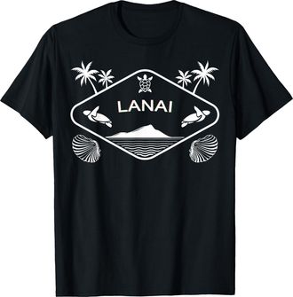 Cervera & Team Hawaii Lanai Insel Palmen Meeresschildkröte Hawaii Souvenir T-Shirt