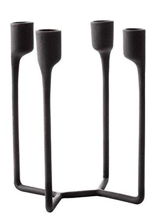 NORMANN COPENHAGEN Kerzenständer, Schwarz, 20,4 x 14 x 13 cm