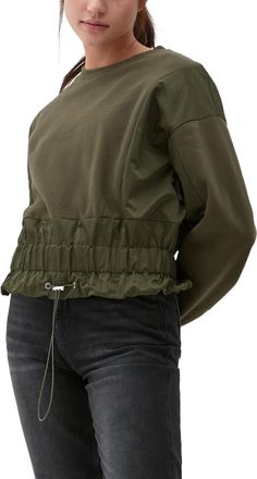 QS by s.Oliver Q/S designed by Womens 2120208 Sweatshirt, Grün, XL