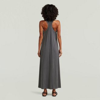 G-Star Maxikleid Washed Tank Maxi Dress wmn mit Racerback, Baumwolle