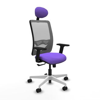 Piqueras y Crespo Ergonomischer Stuhl Zulema mit 2D-Armen, h&ouml;henverstellbarer Lendenwirbelst&uuml;tze und festem Kopfteil, ausgestattet mit Sincro 3 Positionen und Schneides