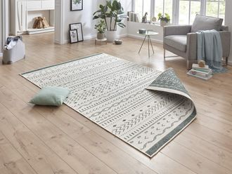 Hanse Home NORTHRUGS In- und Outdoor Teppich Kuba 120x170cm - Wendeteppich Wetterfest Boho Design Ethno Muster Läufer für Balkon Terrasse Garten Wintergarten Woh