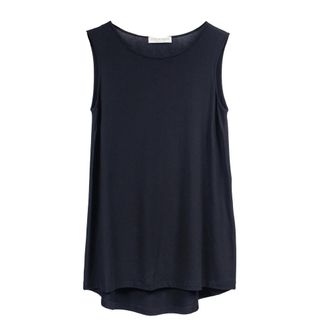Le Tricot Perugia &Auml;rmelloses Viskosetop - - Tops - Damen - Blau - XS