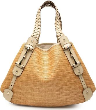 Gucci Hobo Bags - Raffia Pelham Shoulder Bag - Gr. unisize - in Braun - f&uuml;r Damen