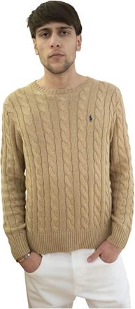Ralph Lauren Homme, Pulls, Brun, Taille: S Tricot ras du cou