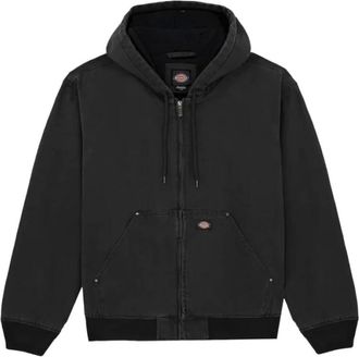 Dickies Homme, Vestes, Noir, Taille: XL Veste en toile &agrave; capuche Hilham
