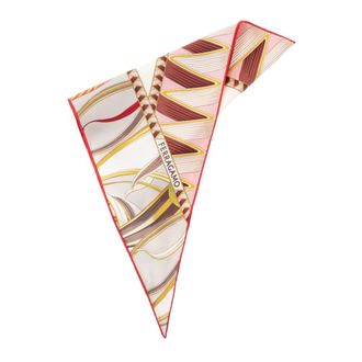 Ferragamo Femme, Accessoires, Multicolore, Taille: ONE Size Giada Triangle Scarf