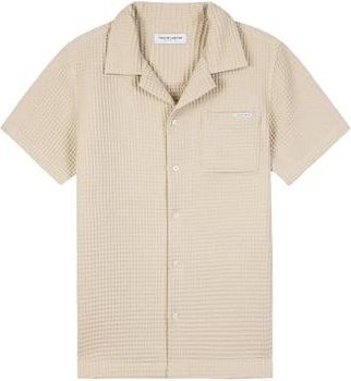 Maison Labiche Chemise Germain gaufr&eacute;e en coton