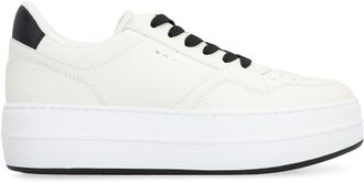 Hogan Womens Skyscraper Low-Top Sneakers White Calf Trainers