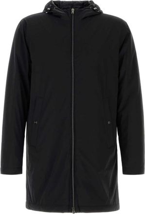 Herno Homme, Manteaux, Noir, Taille: XL Parka en nylon stretch