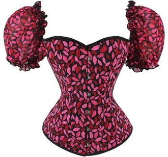 Generic Corset Femme Bustier Corset Bustier Femme Clown Sexy &Eacute;rotique Dentelle Corsets Blanc Dor&eacute; Violet Sissy Feminization V&ecirc;tements Noir Haut Gothique Corsa