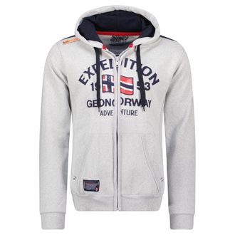 Geographical Norway Herren Flag Men Kapuzenpullover, Gris Clair, S