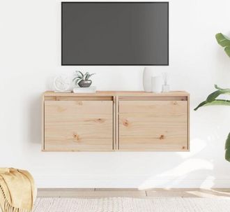 vidaXL Wandschränke 2 Stk. 45x30x35 cm Massivholz Kiefer Vidaxl