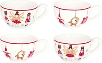 Green Gate Cup Xmas Gold Mix Set of 4 pcs Ass