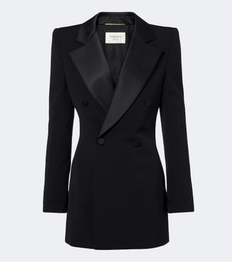 Saint Laurent Minikleid aus Wolle