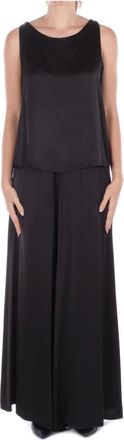 Manila Grace Femme, Pantalons, Noir, Taille: 42 FR Wide Pantalons