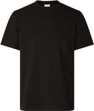 Selected Selected Homme T-shirt à manches courtes pour homme, Noir, M