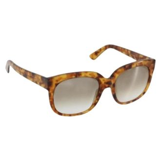 Gucci Pre-owned Kunststoff-Sonnenbrille - - Pre-owned - Damen - Braun - ONE SIZE