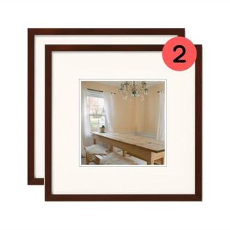 Walther Design Peppers Cadre Photo, Noyer, 13 x 13 cm