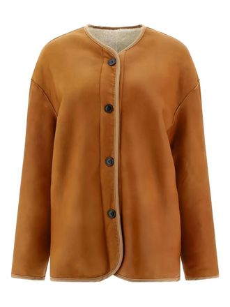 Giovi Pellicce Wendbare Jacke aus Shearling - Nude