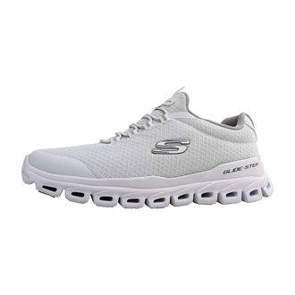 Skechers Herren Low-Top Sneaker Glide-Step SYLO, M&auml;nner Slip-On,schluepfschuhe,Loafer,Freizeit,leger,Sportschuhe,Slip-ons,Wei&szlig;,46 EU