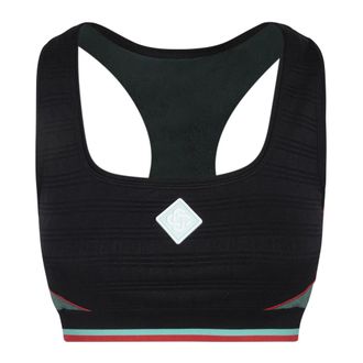 Casablanca Femme, Sport, Noir, Taille: 38 FR Haut sans couture avec logo &eacute;l&eacute;gance sportive