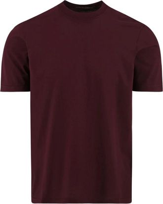 FILIPPO DE LAURENTIIS Homme, Tops, Rouge, Taille: L T-shirt en coton cr&ecirc;pe