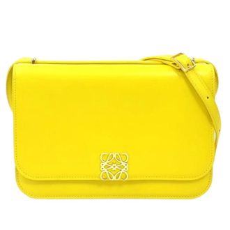 Loewe Sac &agrave; bandouli&egrave;re en cuir Pre-owned - Femme - Pre-owned - Jaune - Taille: ONE Size