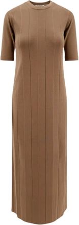 Max Mara Femme, Robes, Brun, Taille: 42 FR Robes Élégantes Marron