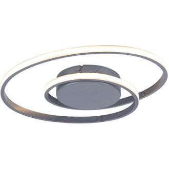 Reality Reality Leuchten - Plafonnier led anneau dimmable design salon lampe de couloir titane r&eacute;alit&eacute; lumi&egrave;res R62911187